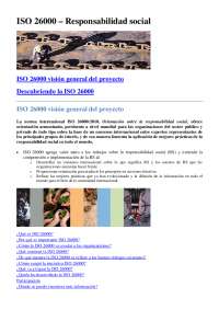 Iso 26001 sostenibilidad - Docsity