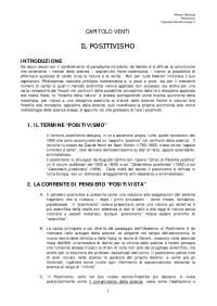Il Positivismo: Auguste Comte; - Docsity