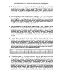 Lista de exercicio de PO - Docsity