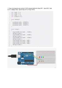 Configurações de entrada/saída do arduíno - Docsity