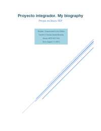 Proyecto integrador modulo 7 | Ejercicios de Inglés - Docsity