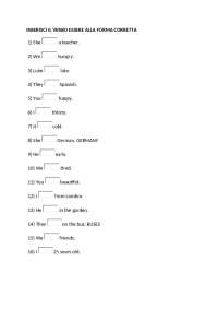 ESERCIZI PRESENT SIMPLE ELEMENTARI - Docsity