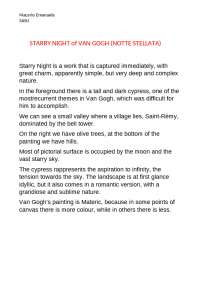 Starry night di Van Gogh - Docsity