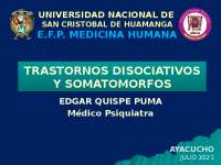 Trastornos disociativos y somatomorfos - Docsity