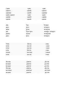 Lingua russa: numerali cardinali - Docsity