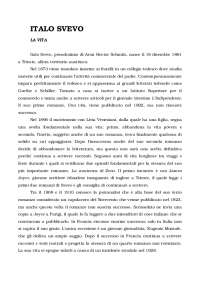 Italo Svevo vita opere e analisi Coscienza di Zeno - Docsity