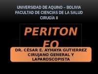 Peritonitis y peritoneo - Docsity
