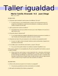 Desigualdad de genero - Docsity