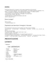 Fotografie per lessico francese - Docsity