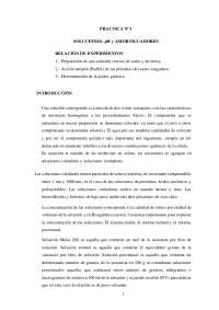 Soluciones, pH y Amortiguadores - Docsity