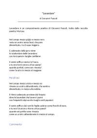 Lavandare di Pascoli - Docsity