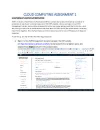 Cloud Computing Assignment - Docsity
