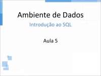 Ambiente de Dados - DER, MER e SQL - Docsity