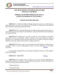Ley Hacienda Tijuana BC - Docsity