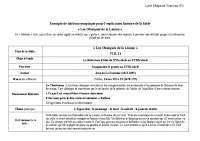 Tableau synoptique - exemple - Docsity