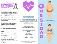 Tríptico sobre Obesidad | Esquemas y mapas conceptuales de Enfermería | Docsity