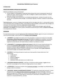 Analisi della domanda Carli e Paniccia - Docsity