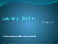 The Basics of Counting The Pigeonhole Principle Permutation - Docsity