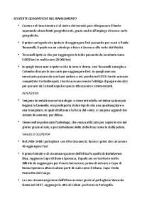 Le scoperte geografiche nel rinascimento - Docsity