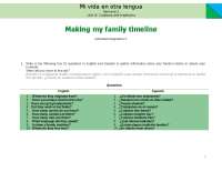 Making my family timeline - Docsity
