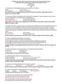 Banco de Pregunta de Medicina General | Exámenes de Medicina - Docsity