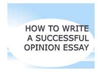 Power point de opinion essay - Docsity