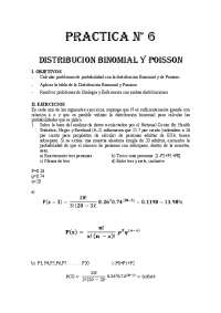 Distribución binomial y poisson | Ejercicios de Bioestadística - Docsity