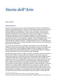 Programma storia dell’arte quinta superiore - Docsity