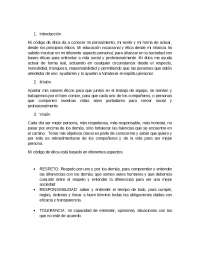 Código de Ética personal - Docsity