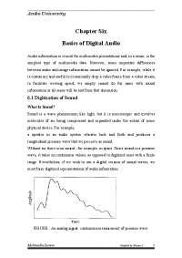 Multimedia systems about sound and digitization | Lecture notes ...