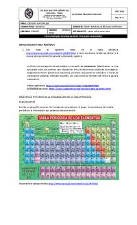 Ejercicios o actividades químicos - Docsity