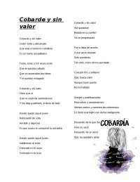 Poema cobarde y sin valor - Docsity