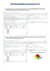 Actividad Introducción a RStudio - Docsity