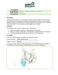 Laboratory Activity Male Reproductive System - Docsity
