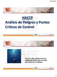 Analisis de Peligros y Puntos Criticos de ControlHACCP - Docsity