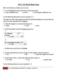 Acc112 tests UOB - 2015 - 2016 - Docsity