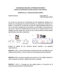 Examen difenil carbinol - Docsity