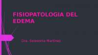 Fisiología del edema - Docsity