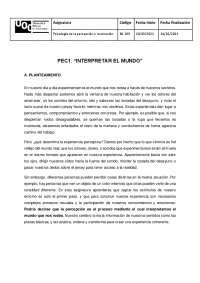 PEC1 INTERPRETAR EL MUNDO - Docsity