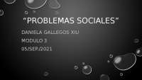 Problemas sociales, actividad 6, modulo 3 - Docsity