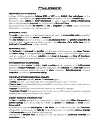 Romanticism and William Blake - Docsity