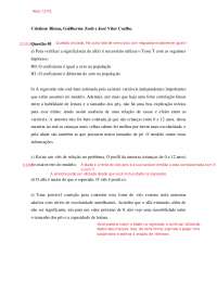 Questões de econometria II | Exercícios Econometria - Docsity