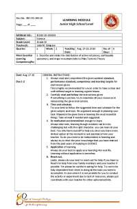 MODULES FOR GRADE 10 SCIENCE - Docsity