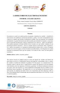 Informe de laboratorios | Guías, Proyectos, Investigaciones de Electromagnetismo - Docsity