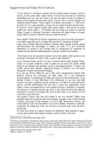 Edipo re di Sofocle e complesso di Edipo di Freud - Docsity