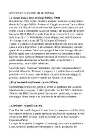 Scheda Film esame film eDiting - Docsity