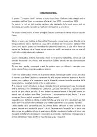 Comentari de text corrandes d'exili | Ejercicios de Catalán | Docsity