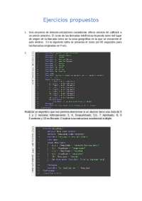 Ejercicios de algoritmos de S9.s1 | Ejercicios de Estructuras de Datos y Algoritmos - Docsity