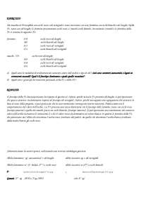 Esercizio svolto di Genetica - Docsity