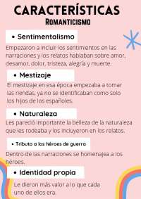 Principales características del Romanticismo. | Diapositivas de Lengua ...
